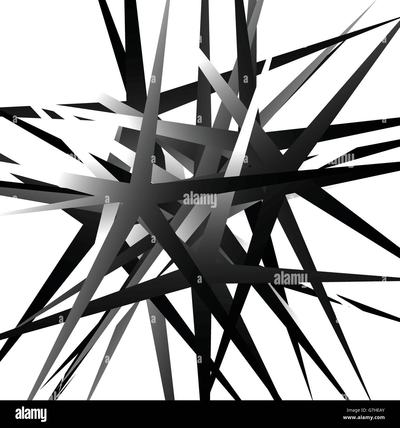Edgy, pointed random overlapping shapes. Abstract art Stock Vector ...