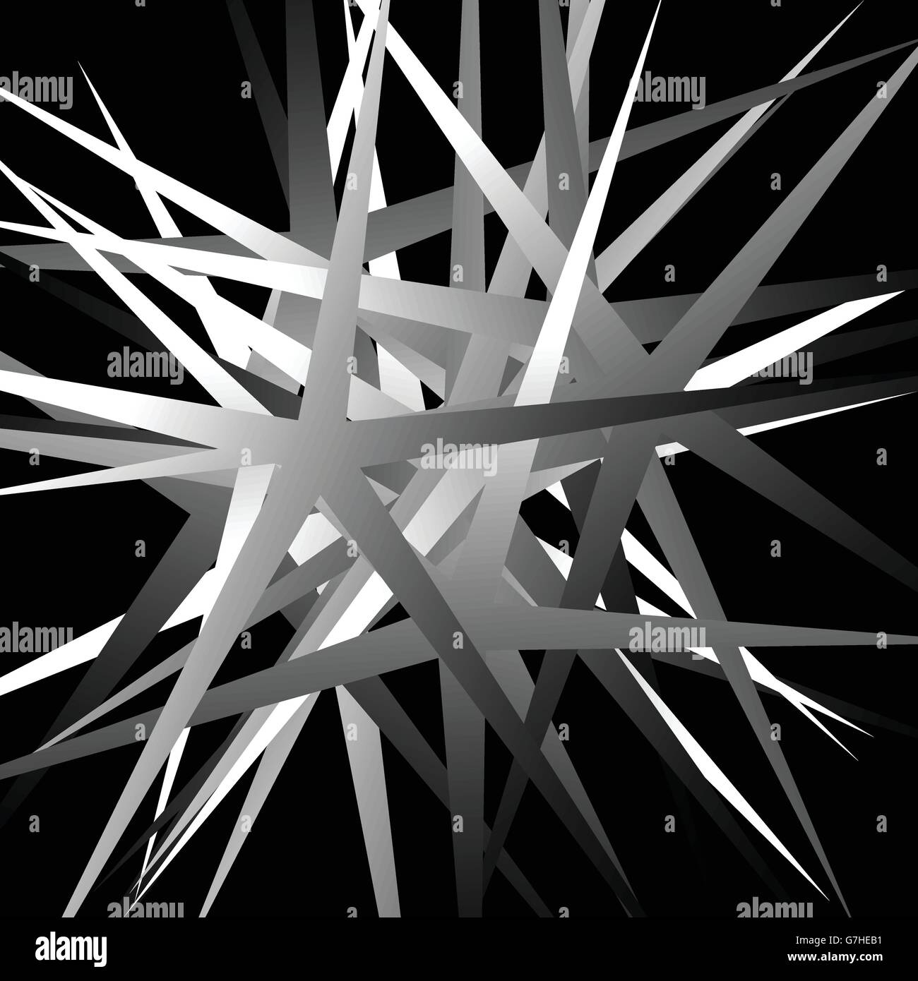 Edgy, pointed random overlapping shapes. Abstract art Stock Vector ...