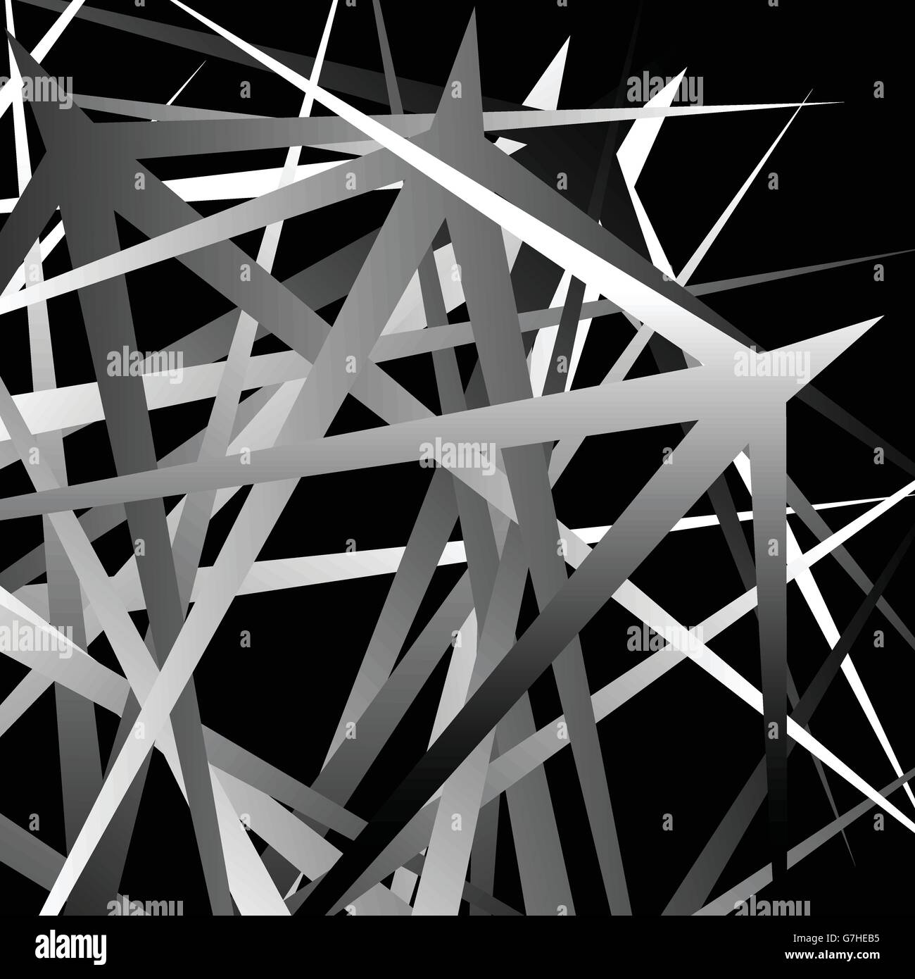 Edgy, pointed random overlapping shapes. Abstract art Stock Vector ...