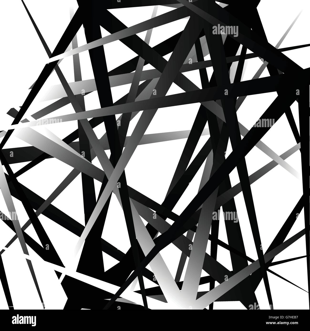 Edgy, pointed random overlapping shapes. Abstract art Stock Vector ...