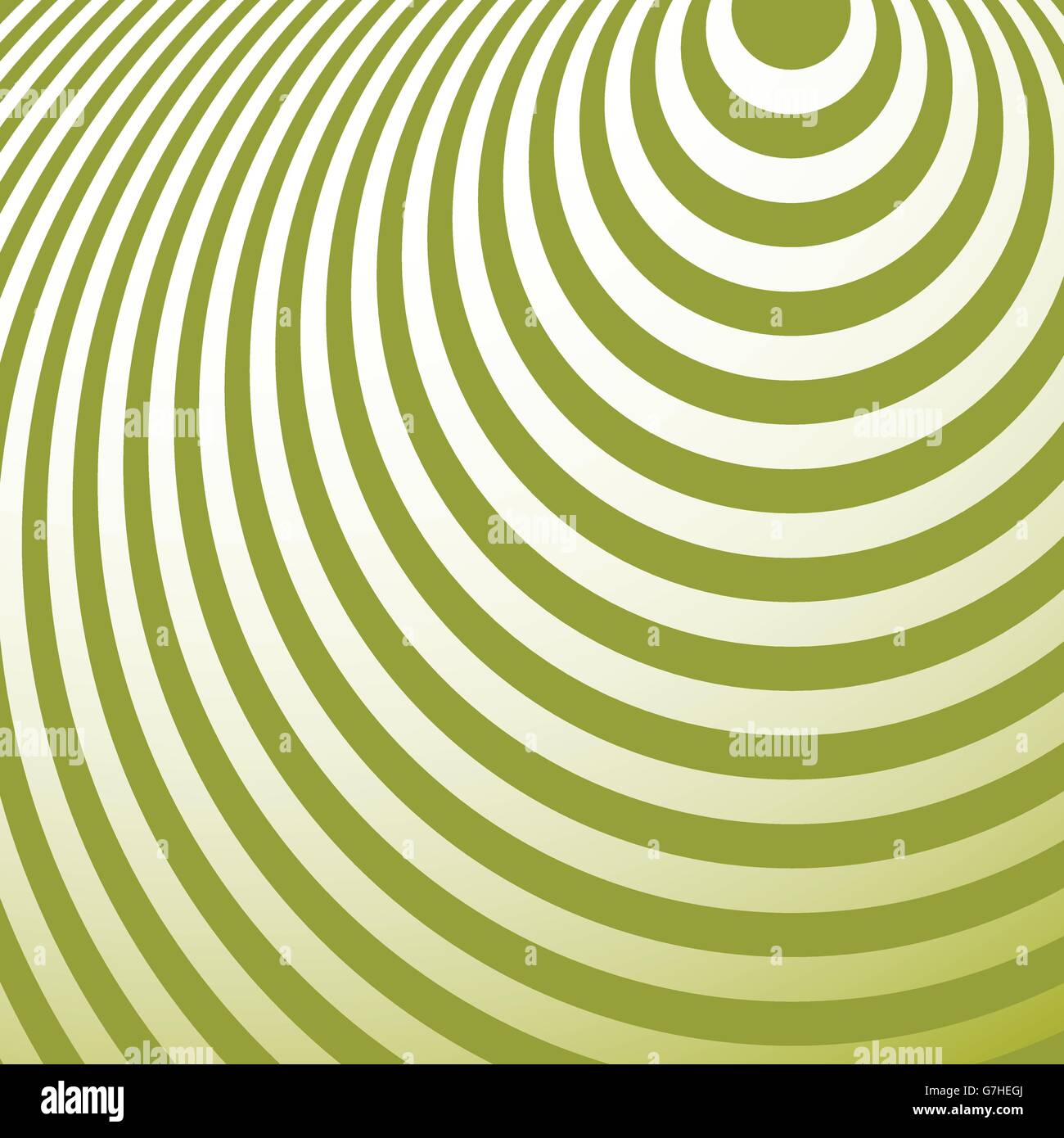 Radiating circles pattern. Creative monochrome background in square ...