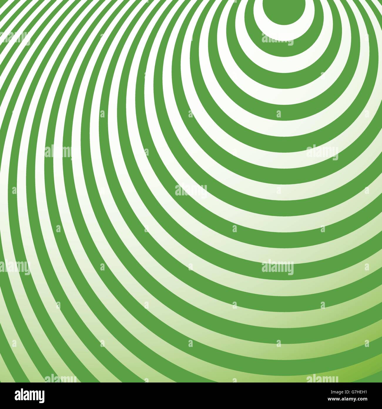 Radiating circles pattern. Creative monochrome background in square ...