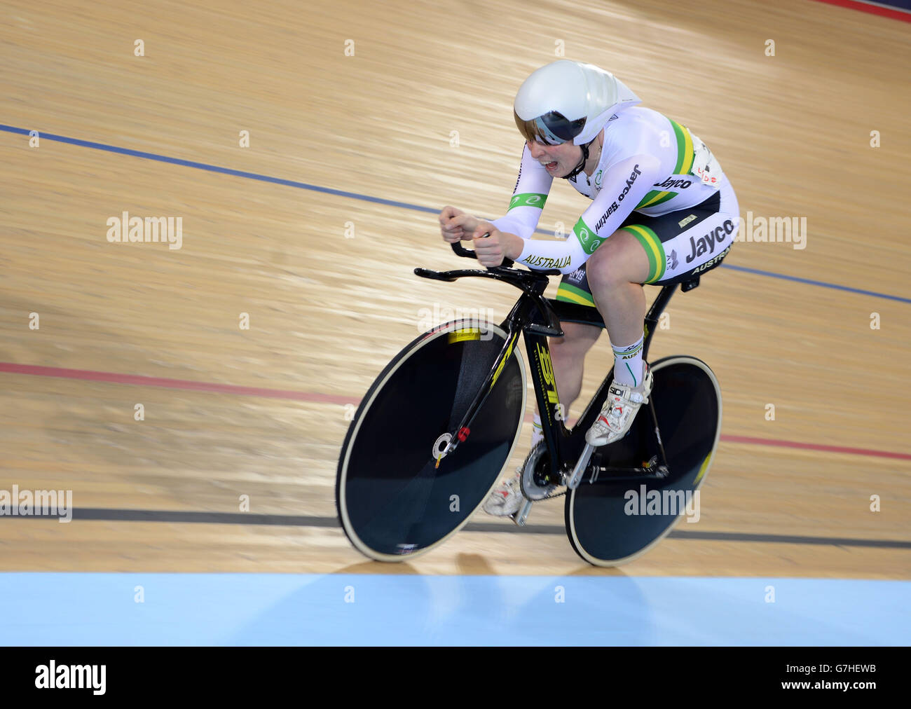 Australia's Isabella King during the Women's Omnium Individual Pursuit ...
