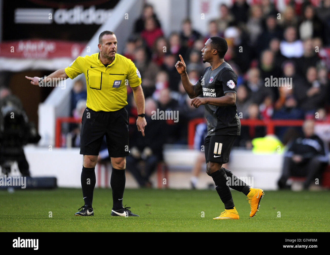 Charlton Athletic's Callum Harriott celebrates scoring the opening goal ...