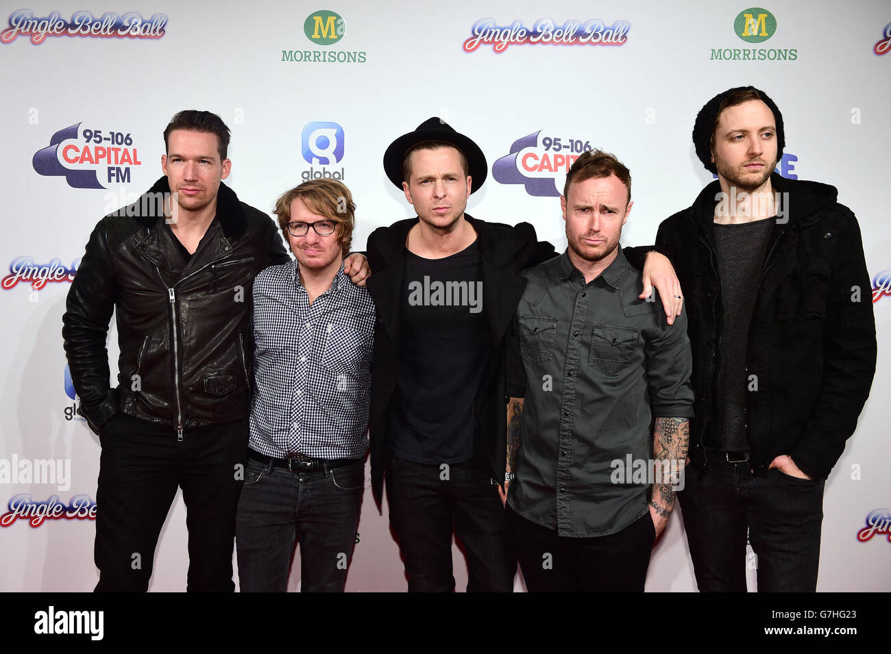 Zach Filkins, Drew Brown, Ryan Tedder, Eddie Fisher and Brent Kutzle ...