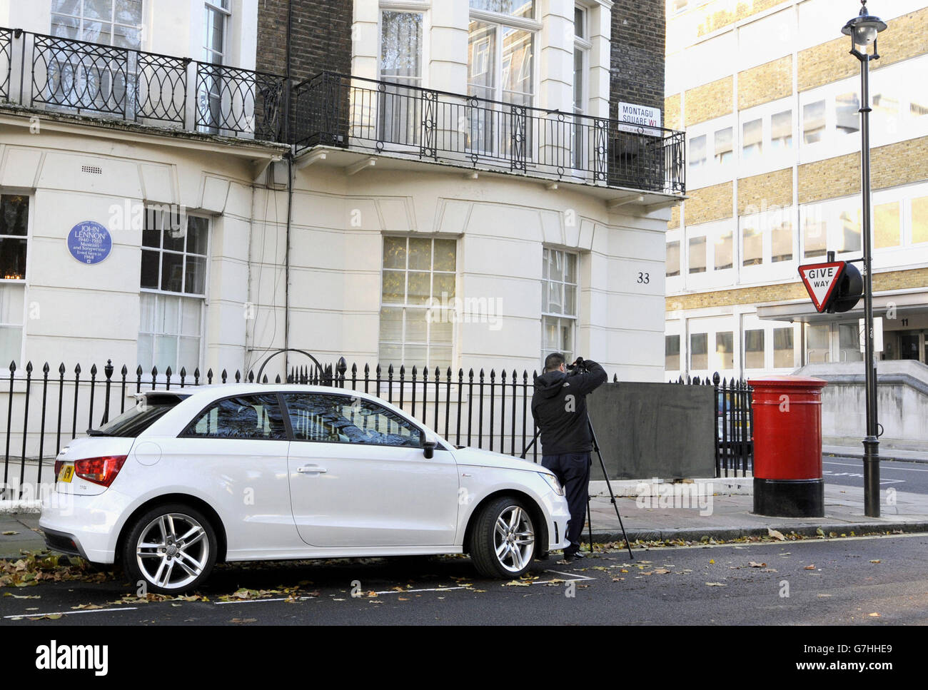 A general view of Montagu Square, Marylebone, London, after bankrupt ...
