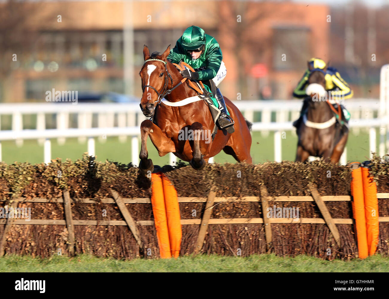 Doncaster racecourse jumps hi-res stock photography and images - Alamy