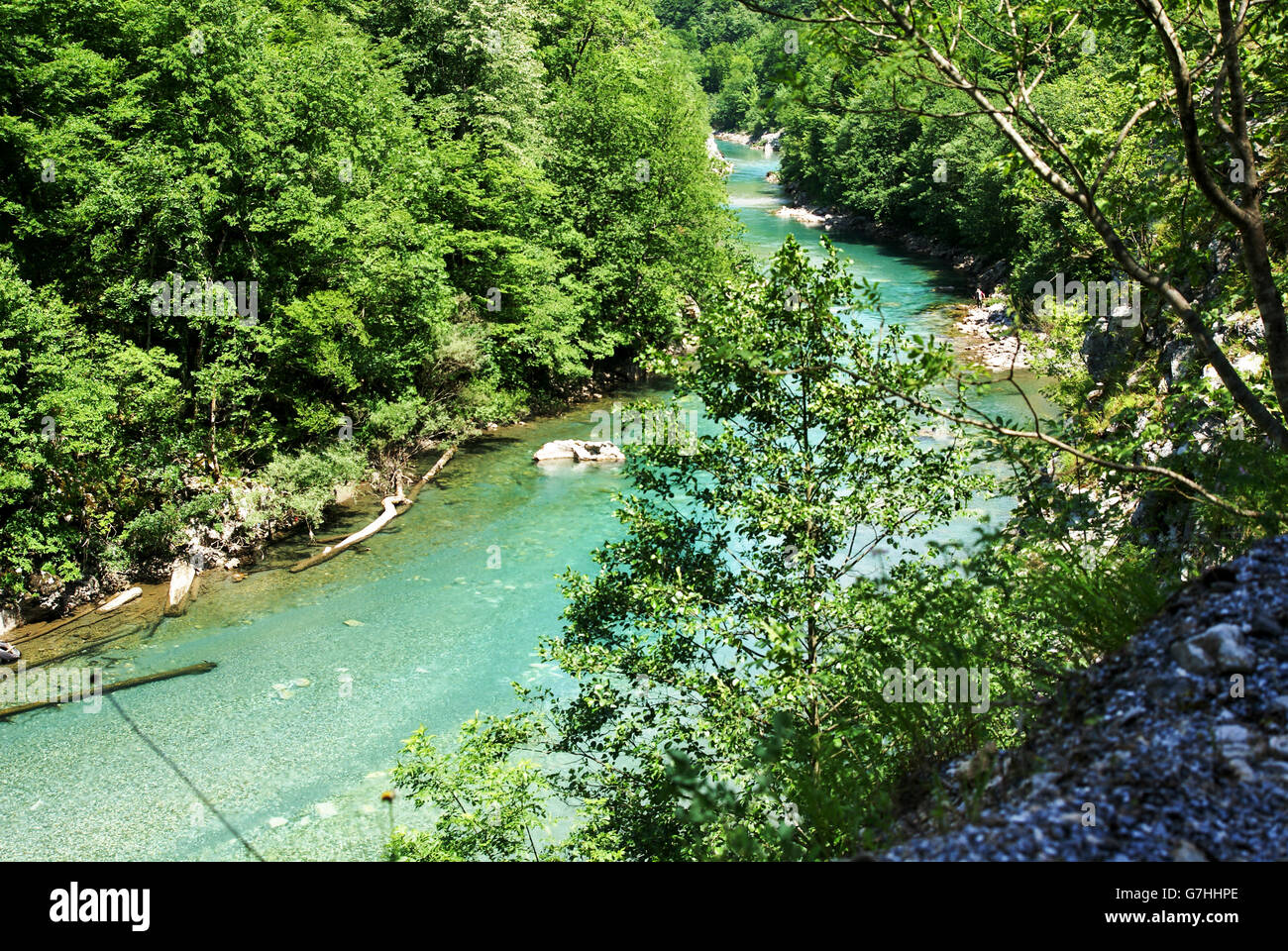 Tara River Canyon (also known as the Tara River Gorge) Montenegro Stock ...