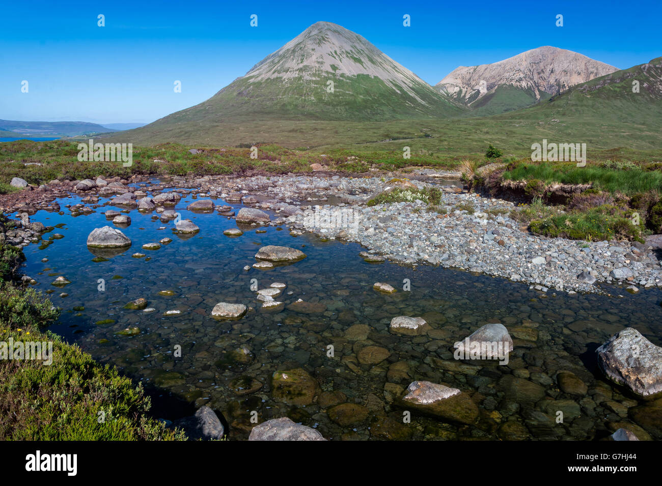 Black Cuillins, Sligachan, Isle of Skye, Scotland, United Kingdom Stock ...