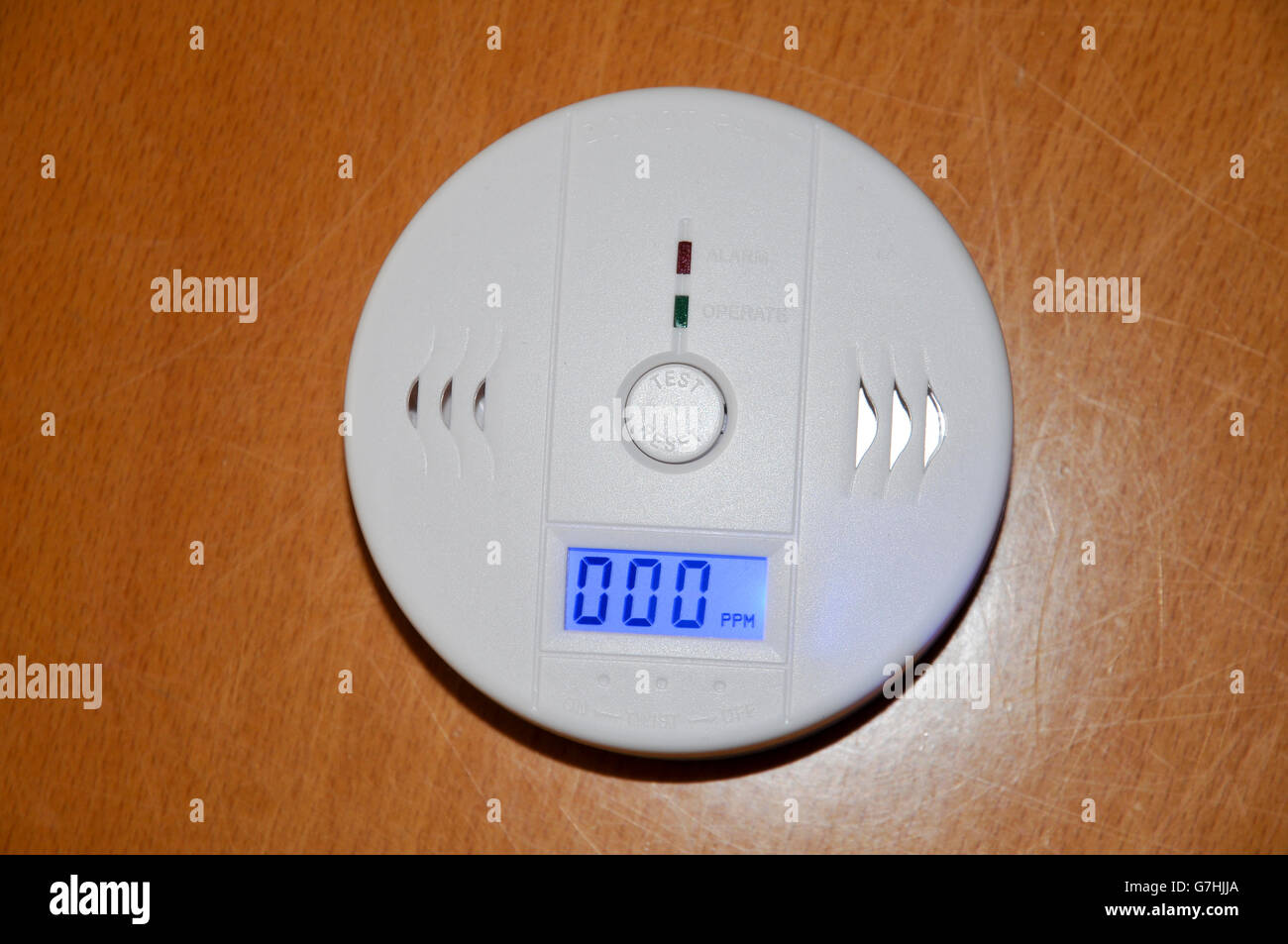 Digital Air particles monitor Stock Photo - Alamy