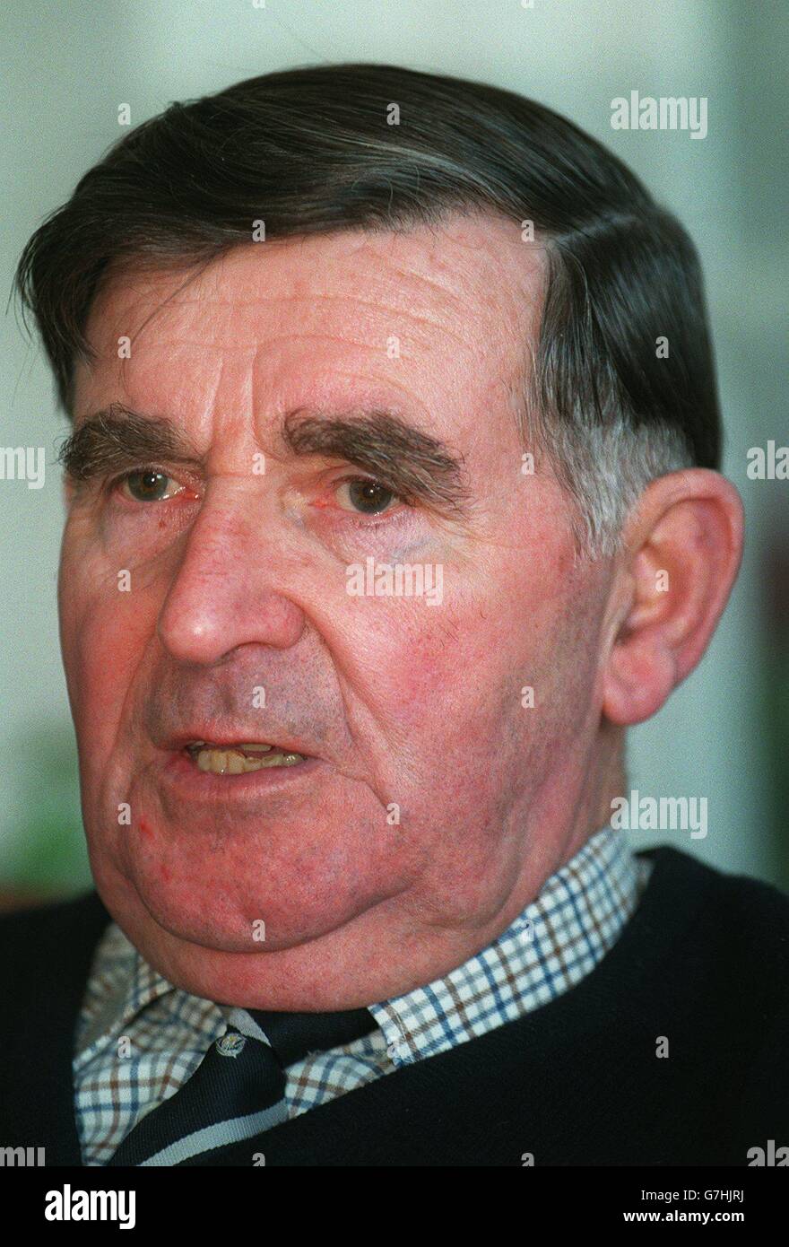 Bill McLaren Ex Rugby Commentator at Home Stock Photo - Alamy
