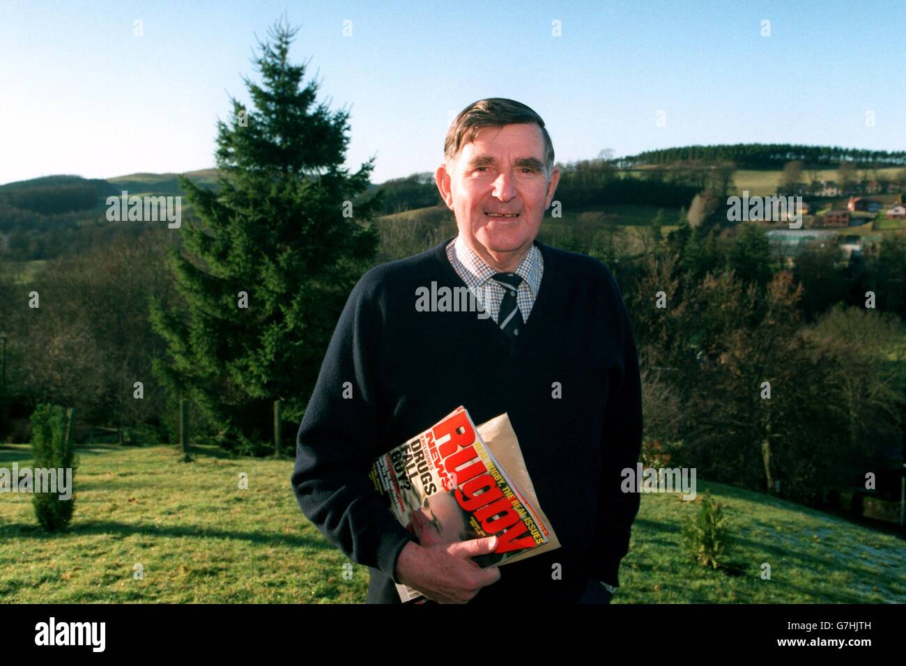 Bill McLaren Ex Rugby Commentator at Home. Bill McLaren Ex rugby ...