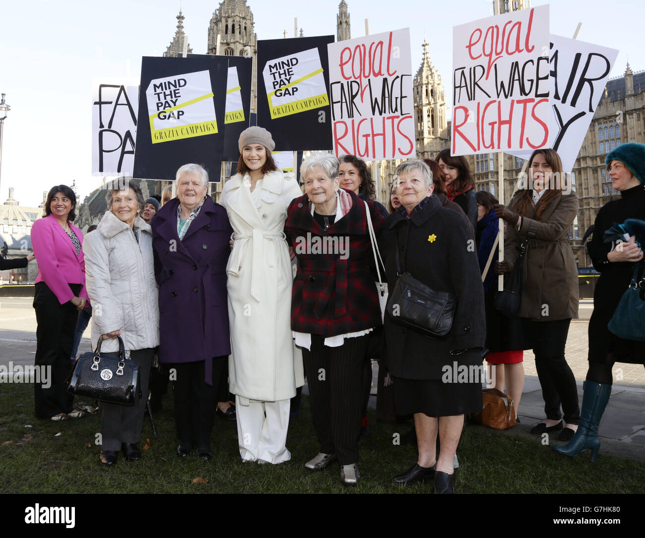 Original dagenham women strikers left to right sheila douglass hi-res ...