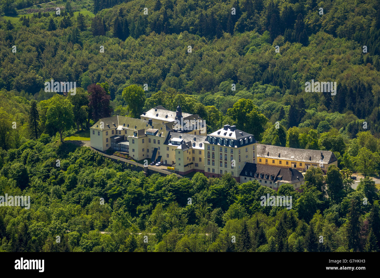Aerial view schloss wittgenstein castle hi-res stock photography and ...