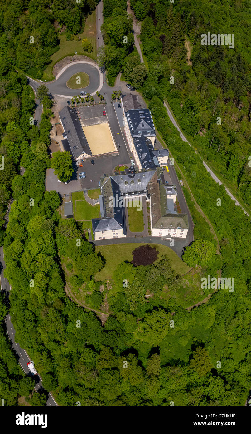 Aerial view, Schloss Wittgenstein, Wittgenstein Castle, aerial view ...