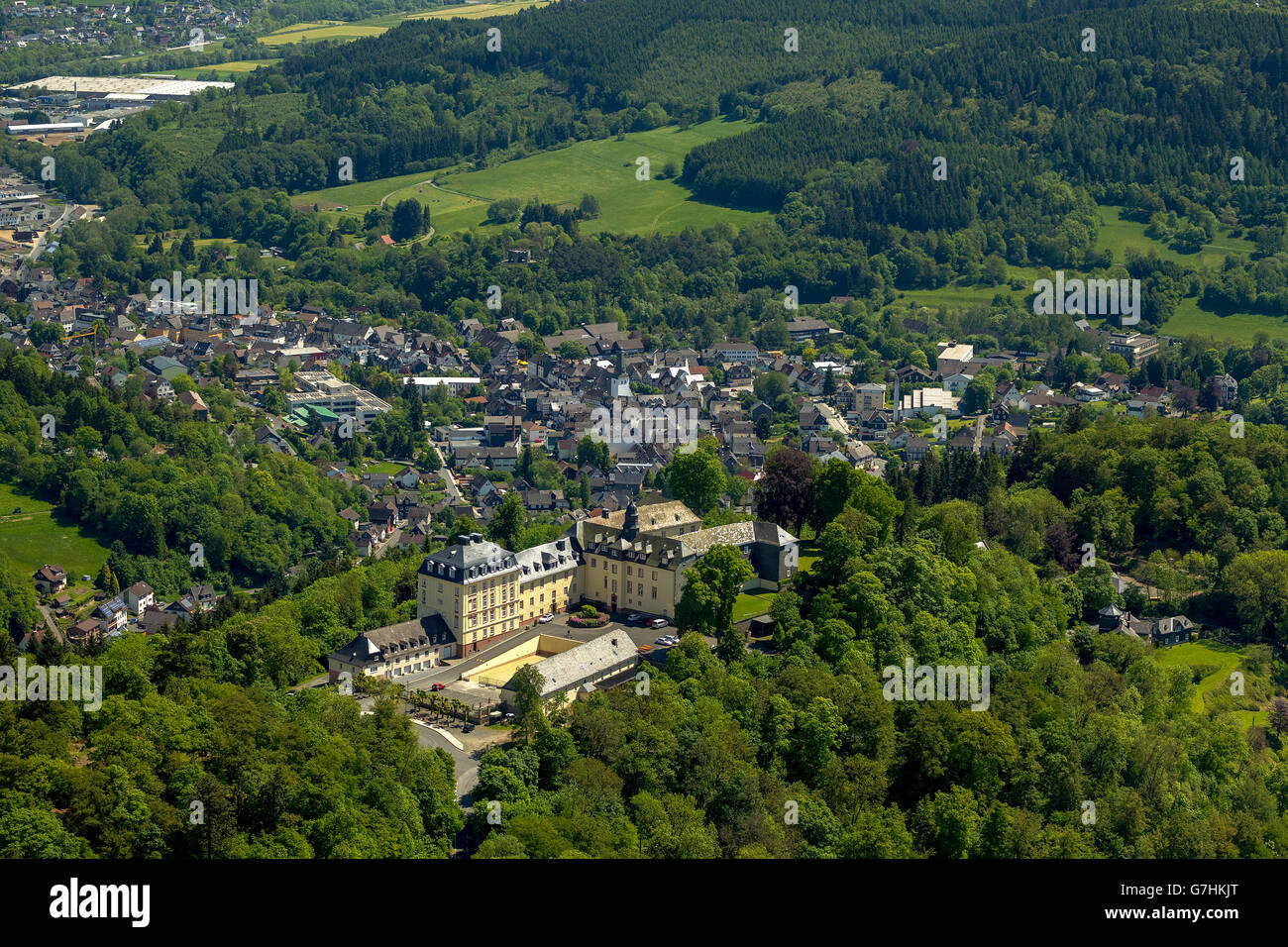 Aerial view schloss wittgenstein castle hi-res stock photography and ...
