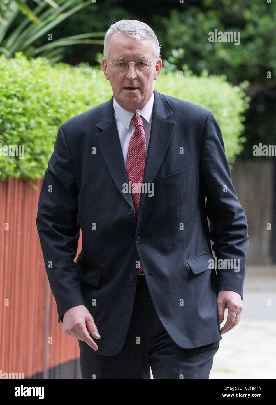 Hilary Benn arrives back at his home in London after appearing on the ...