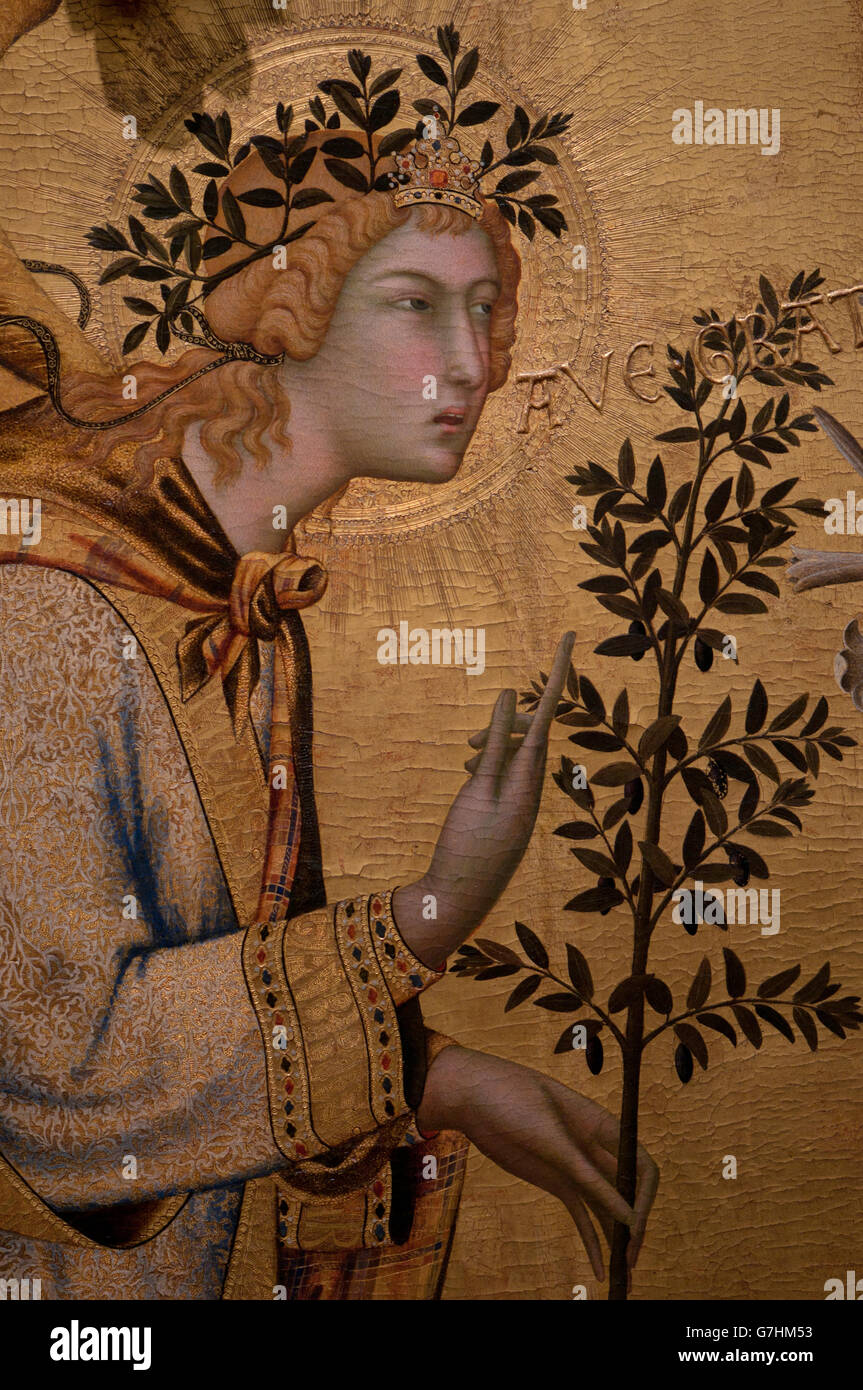 A detail of Raphael Sanzio painting at Uffizi Gallery, Florence Stock ...