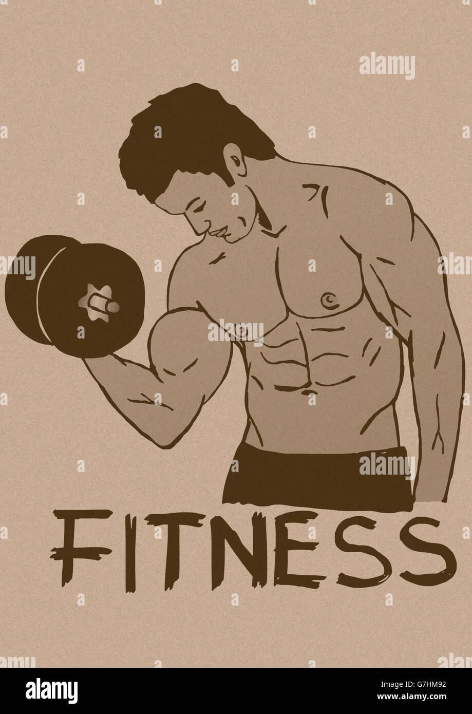 Muscle man vintage hi-res stock photography and images - Alamy