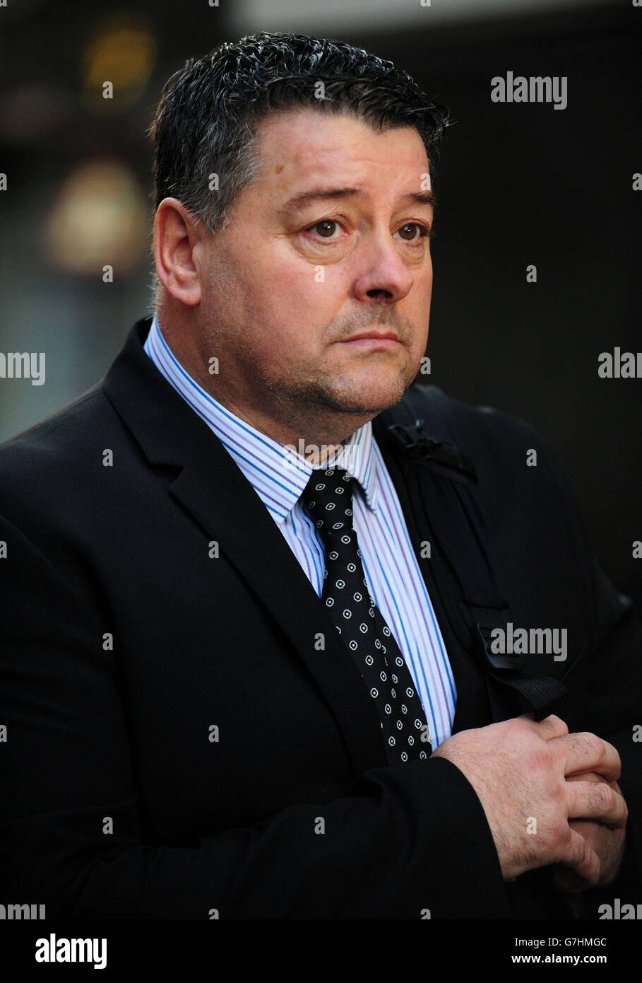G4S guard Terrence Hughes leaves the Old Bailey after being cleared of ...