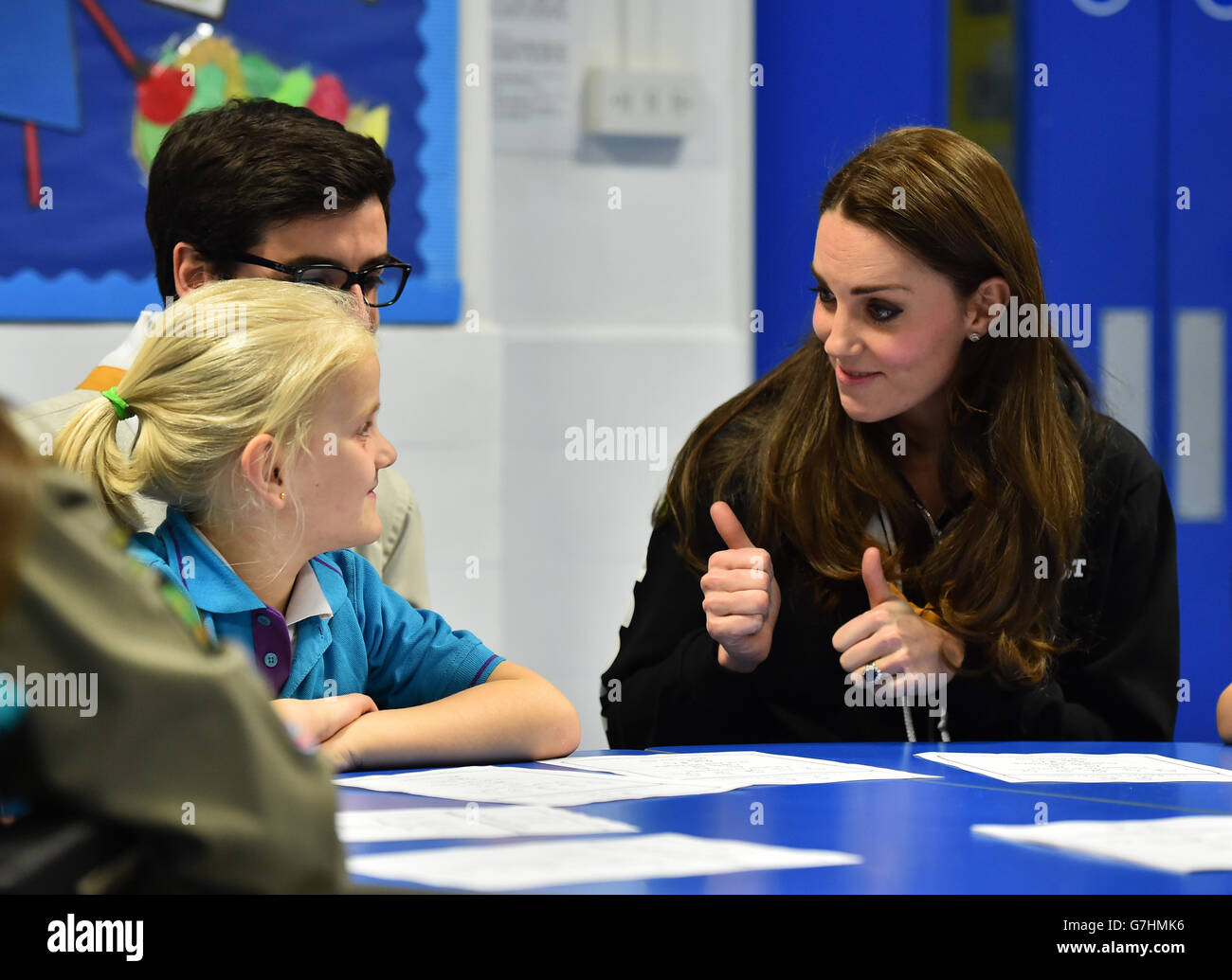 Kate attends Beaver Scout meeting Stock Photo - Alamy