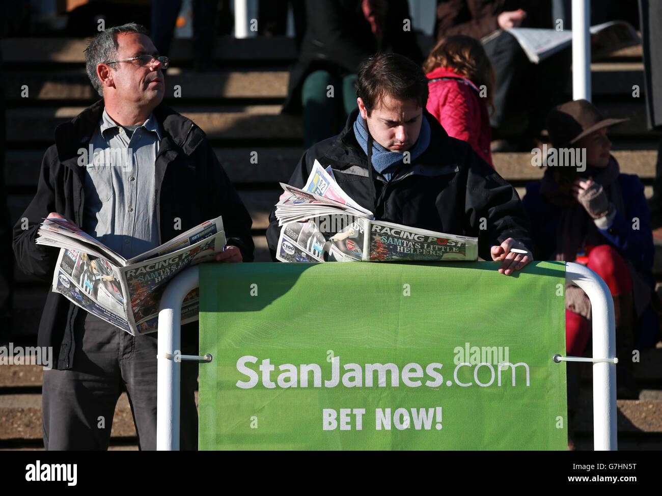 Two punters hi-res stock photography and images - Alamy