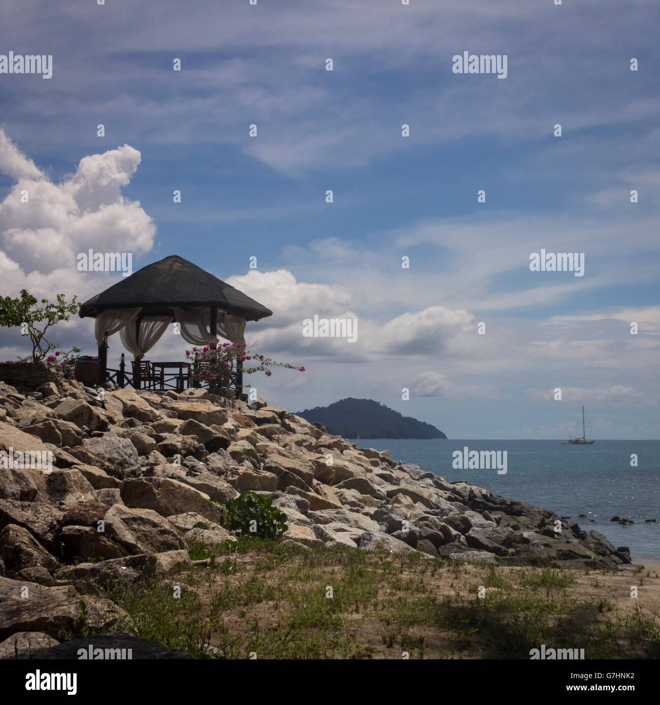 The moondeck at rebak island resort Stock Photo - Alamy