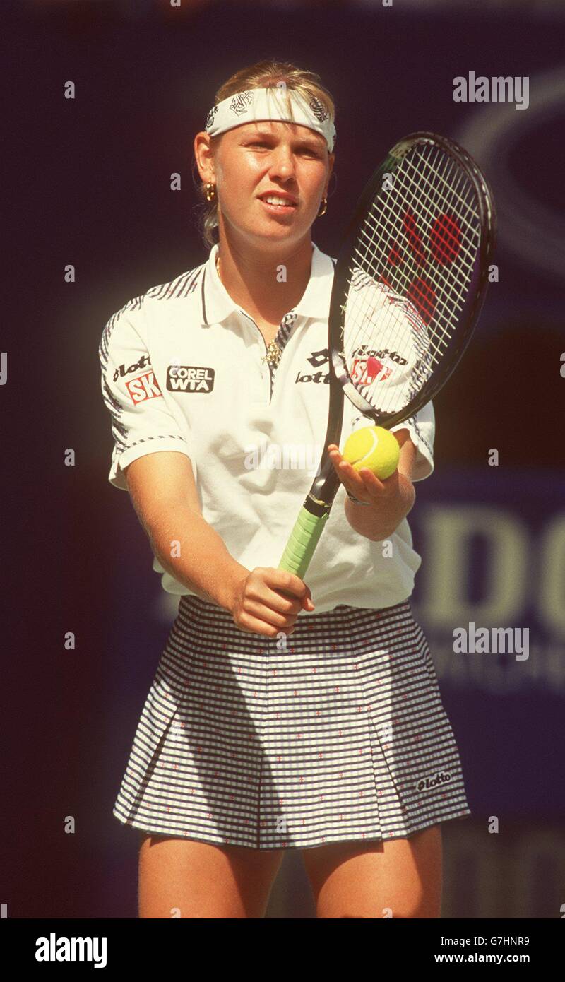 Tennis -Ford Australian Open. Anke Huber Stock Photo - Alamy