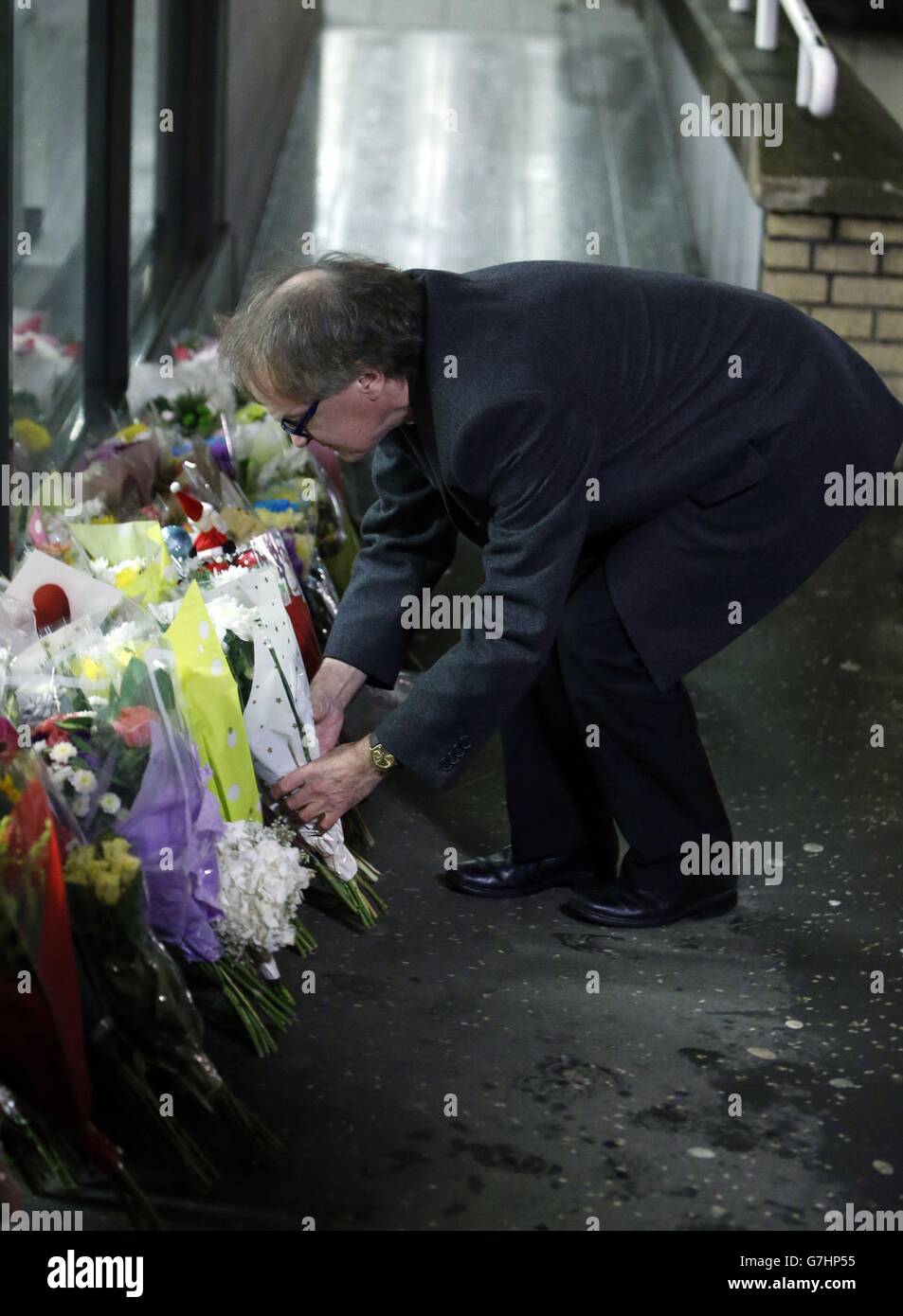 The Bishop of Glasgow and Galloway, the Very Rev Dr Gregor Duncan lays ...
