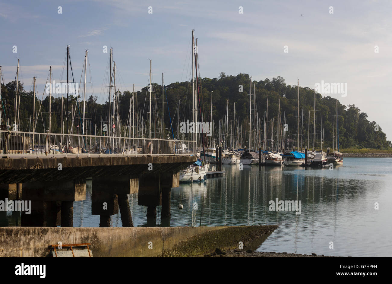 At the marina rebak hard dock Stock Photo - Alamy
