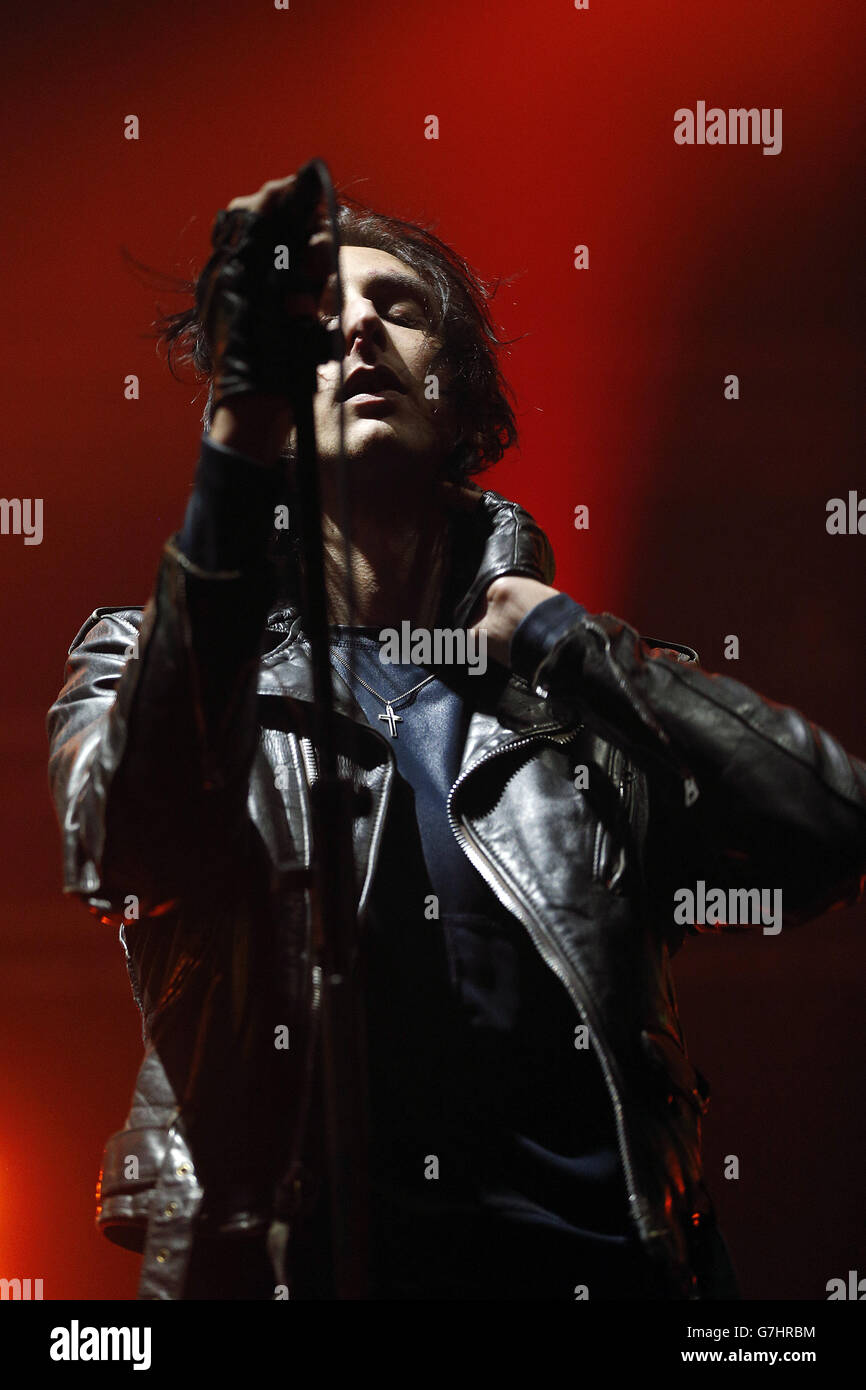 Faris Badwan of The Horrors performing live at the XFM Winter ...