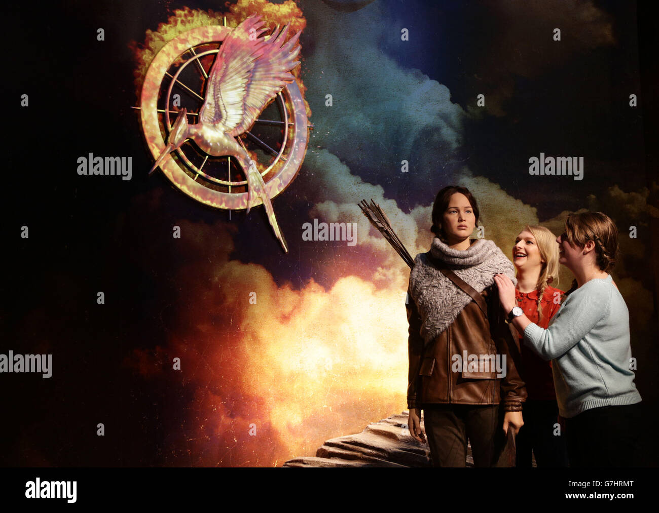 Hunger Games wax figure at Madame Tussauds - London Stock Photo - Alamy