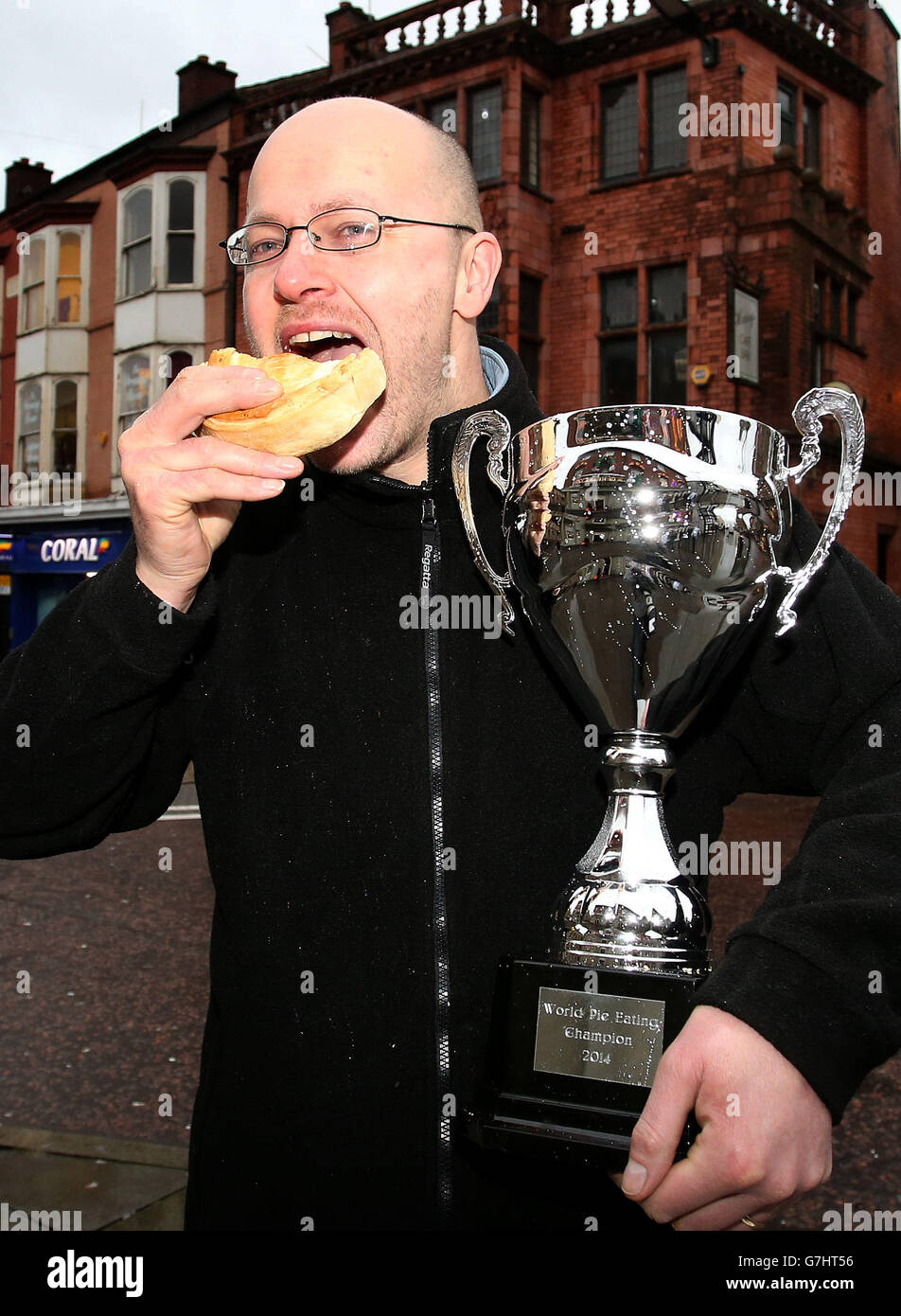 World Pie Eating Championship 2014 Stock Photo - Alamy