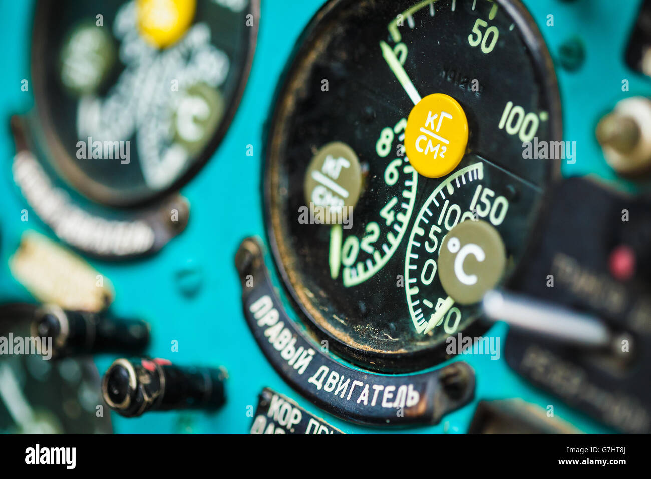 Close up instruments in helicopter cockpit hi-res stock photography and ...