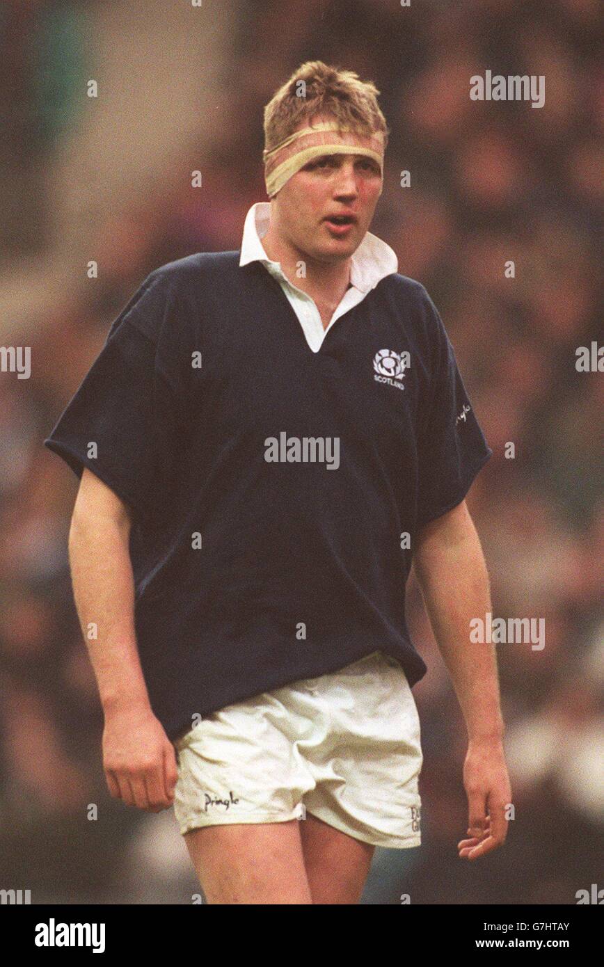 International Rugby Union ... England v Scotland. Doddie Weir, Scotland ...