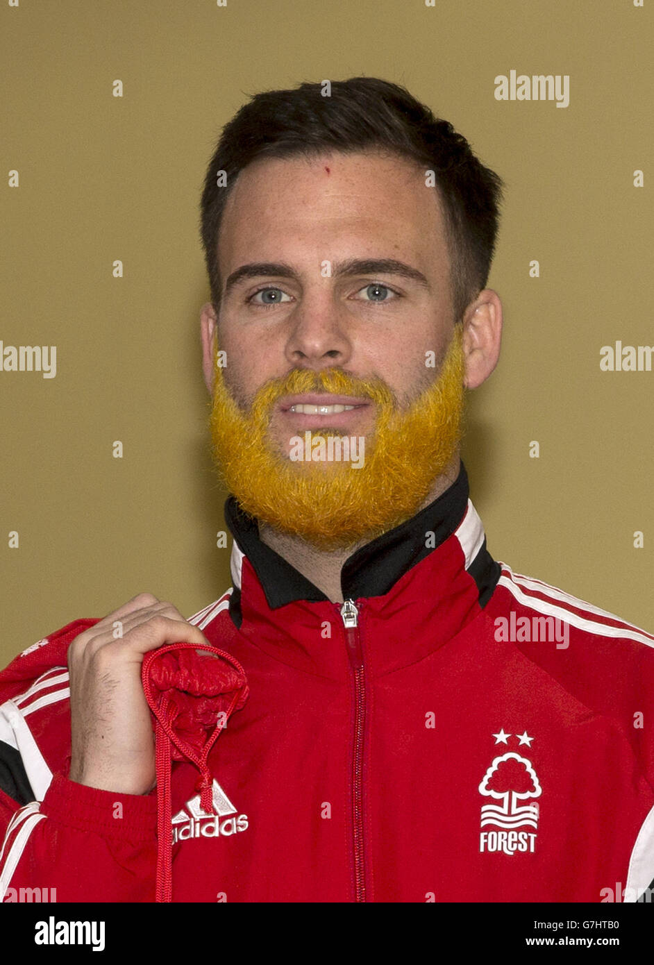 Nottingham Forest's Danny Fox during a hospital visit to Queens Medical ...