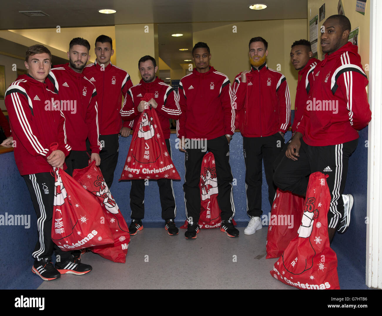 Soccer - Nottingham Forest Hospital Visit - Queens Medical Centre Stock ...