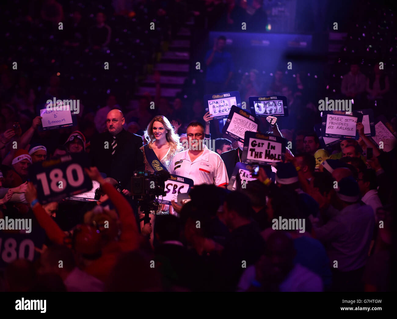 John Part during the William Hill World Darts Championship at Alexandra ...