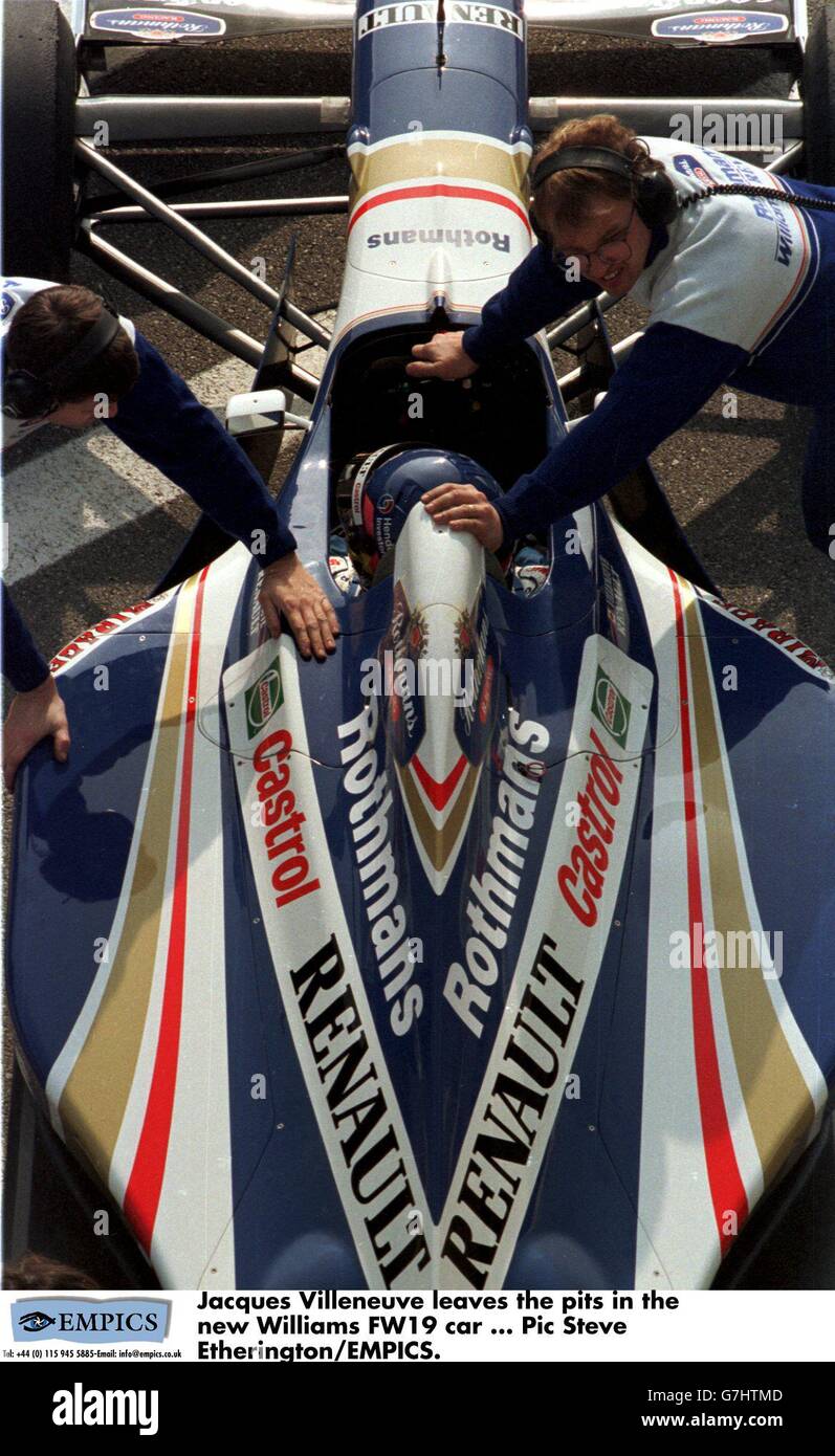 Motor Racing: Formula One testing, Barcelona,Williams FW19 Stock Photo ...