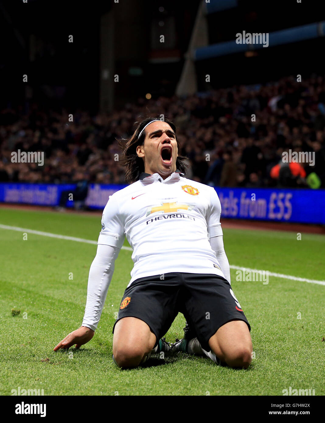Manchester United's Radamel Falcao celebrates scoring an equalising ...