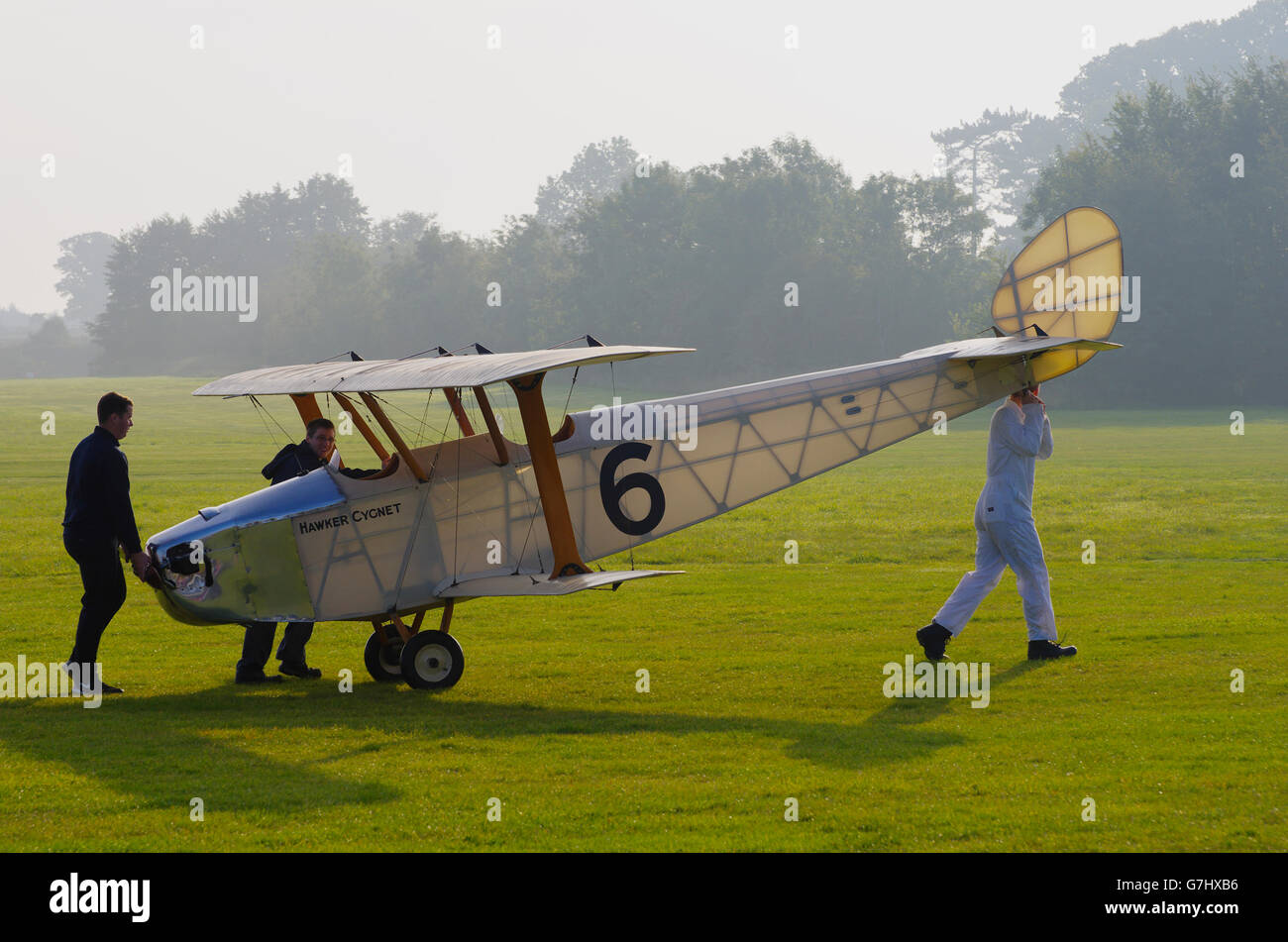 Hawker Cygnet G-CAMM, at Old Warden, Shuttleworth Collection Stock ...