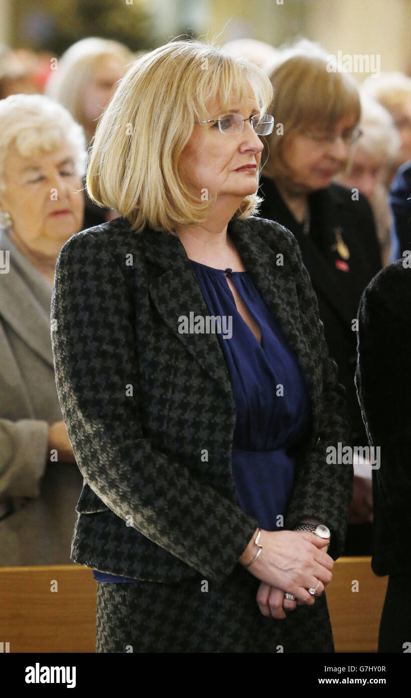 MP Margaret Curran during a mass at St Andrew's Cathedral in Glasgow ...