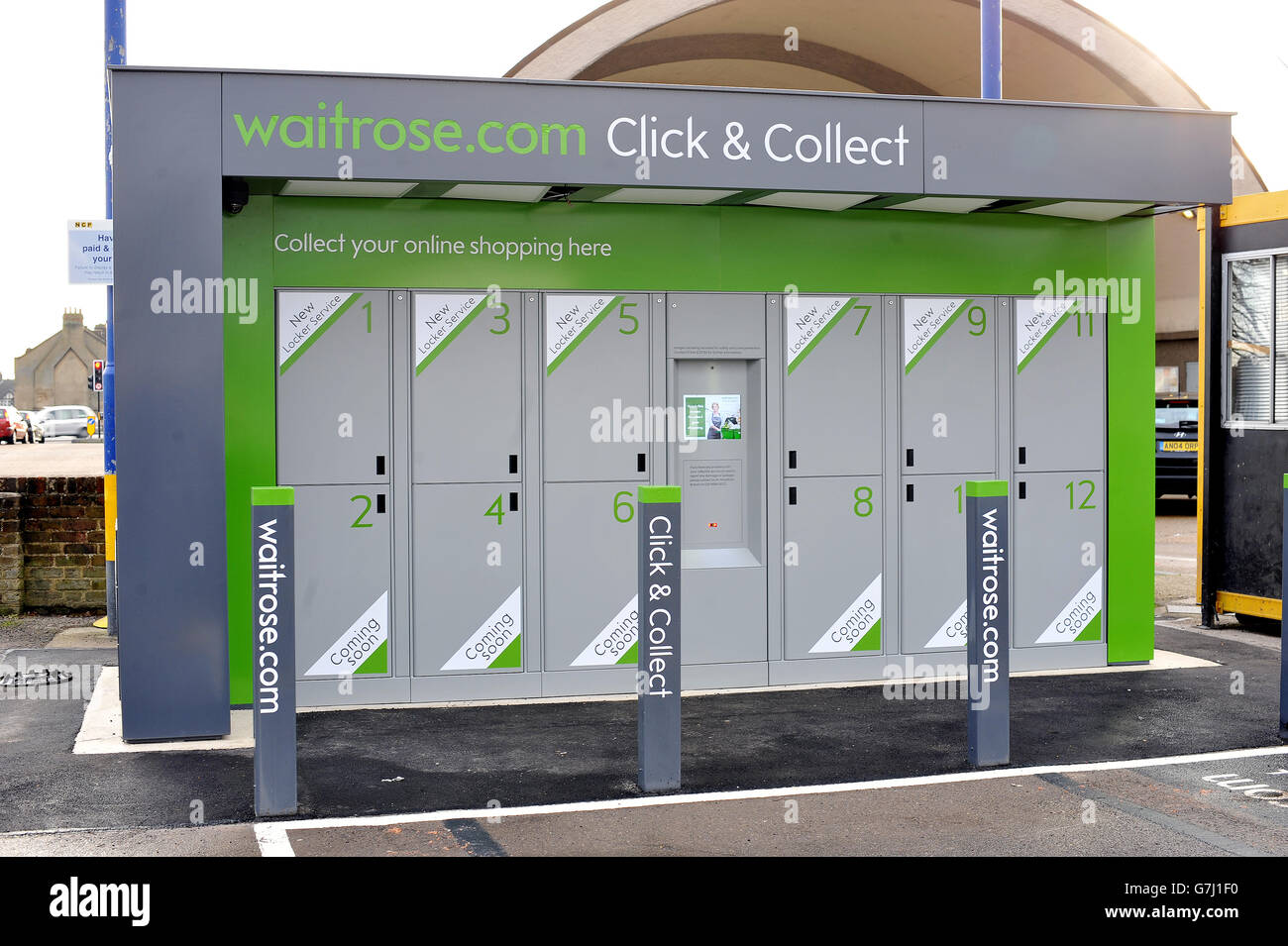 Waitrose Click & Collect stock Stock Photo - Alamy