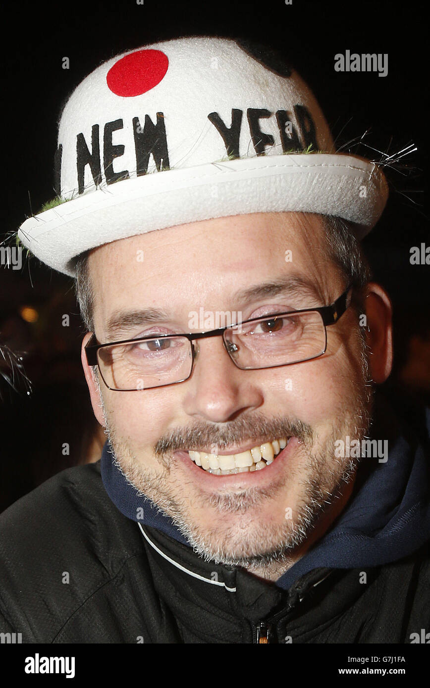 Malcolm hood enjoys the hogmanay new year celebrations in edinburgh hi ...
