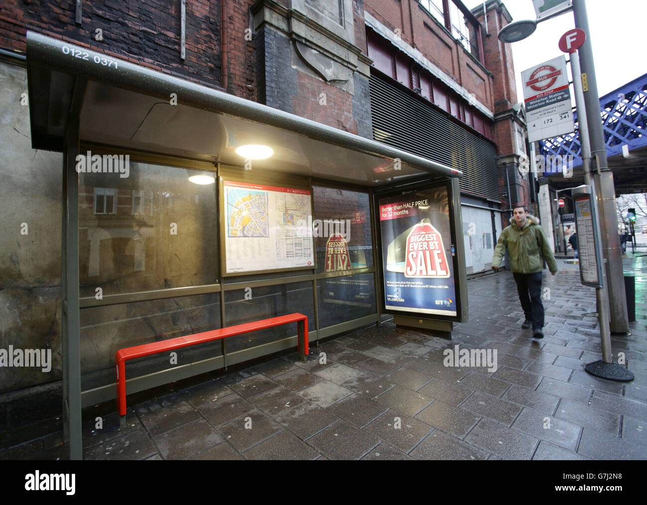 Waterloo bus stop death Stock Photo - Alamy