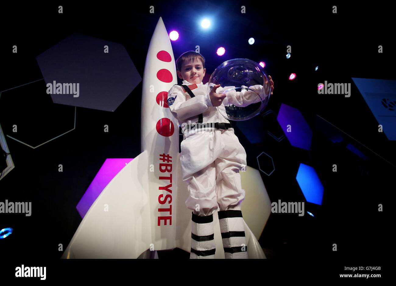 Harry Scott Horley aged 5, at the the 51st BT Young Scientist ...