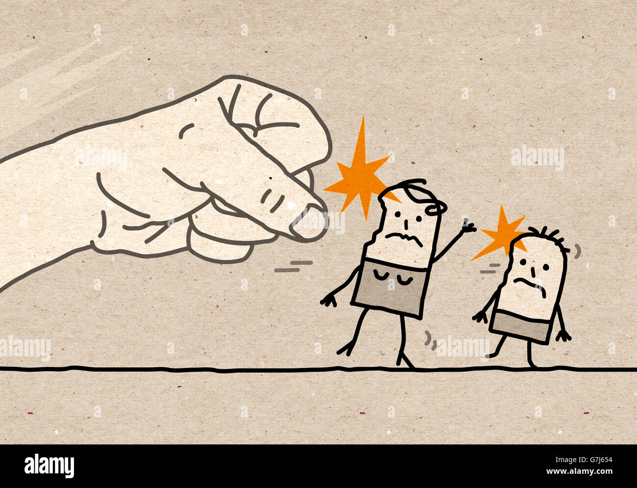 Child violence drawing hi-res stock photography and images - Alamy