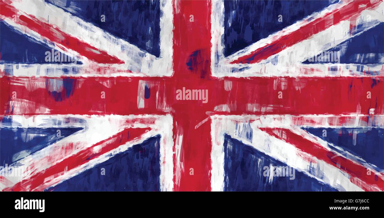 British flag painting Stock Vector Images - Alamy