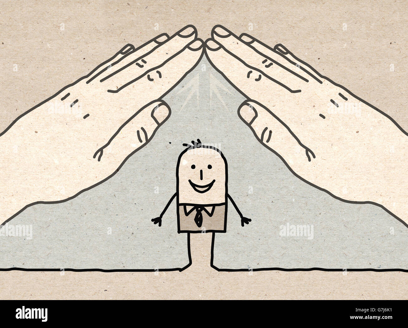 Big hand - roof Stock Photo - Alamy