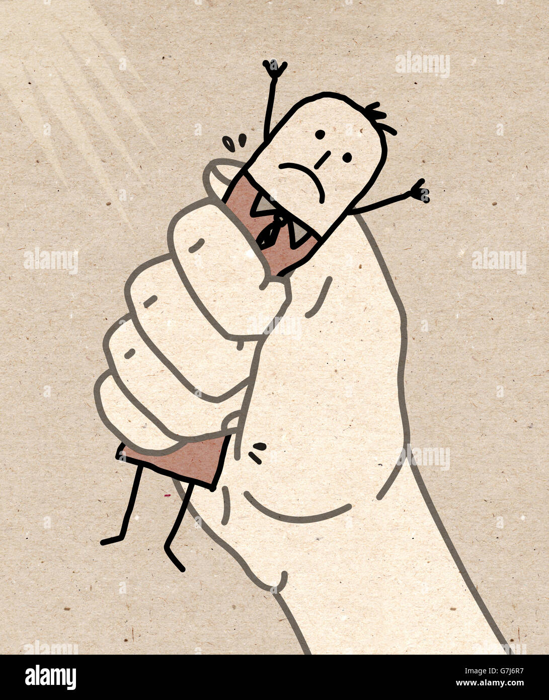 Big hand - life insurance Stock Photo - Alamy